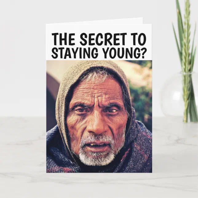 FUNNY OLD MAN BIRTHDAY Greeting Card | Zazzle