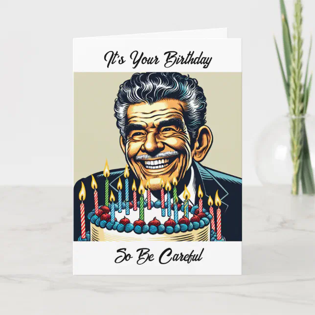 Funny Old Man Birthday Humor Card | Zazzle