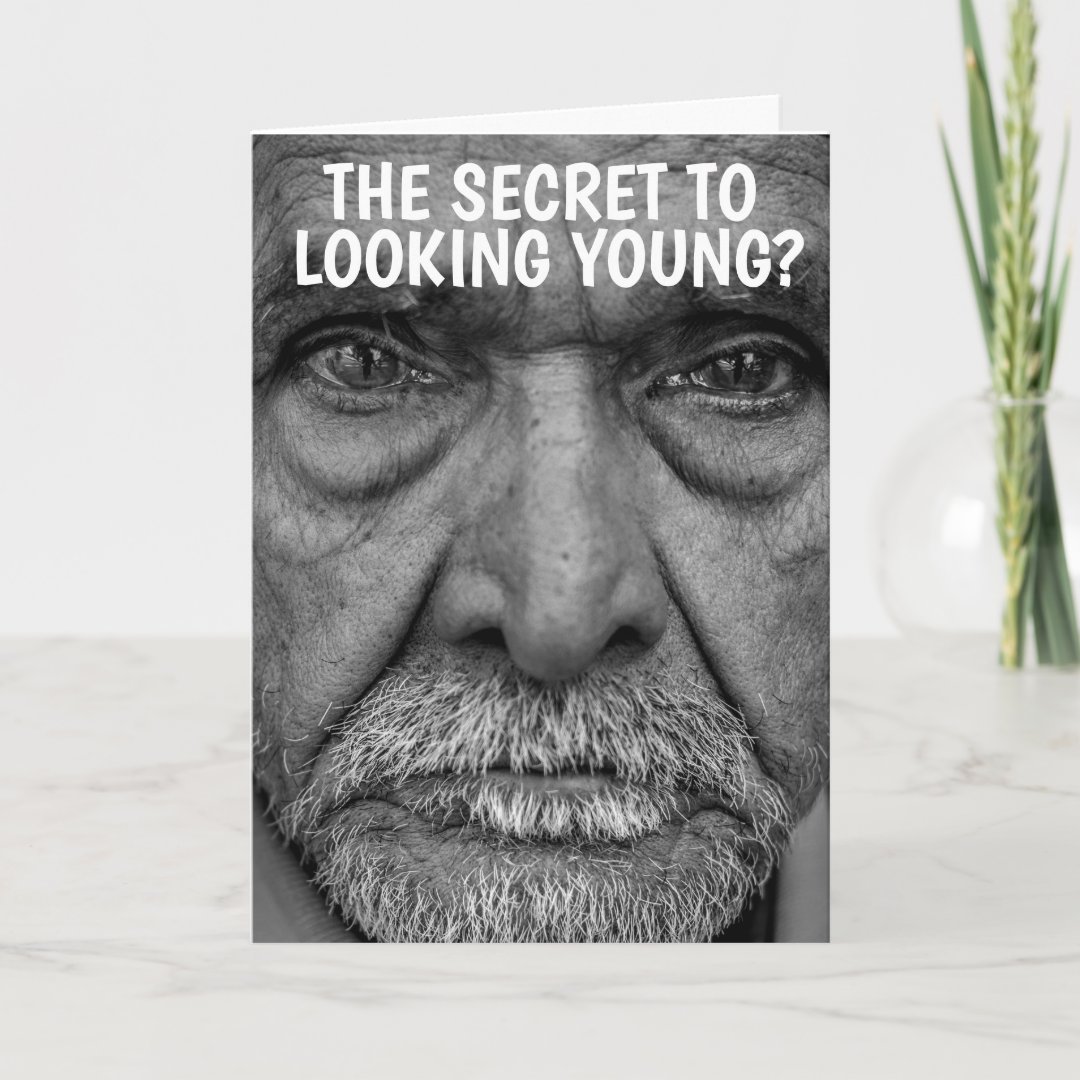 FUNNY OLD MAN BIRTHDAY OVERSIZED CARDS | Zazzle