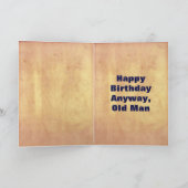 Funny Old Man Over the Hill | Happy Birthday Card | Zazzle