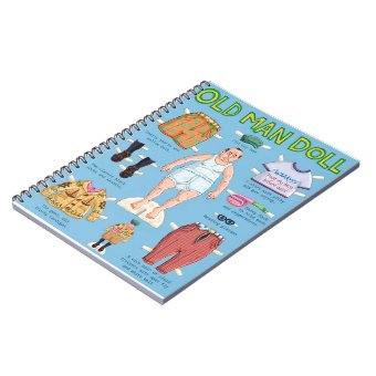 FUNNY Old MAN Paper Doll. Notebook | Zazzle