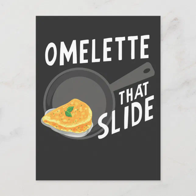 Funny Omelette Breakfast Lover Egg Food Pun Postcard | Zazzle