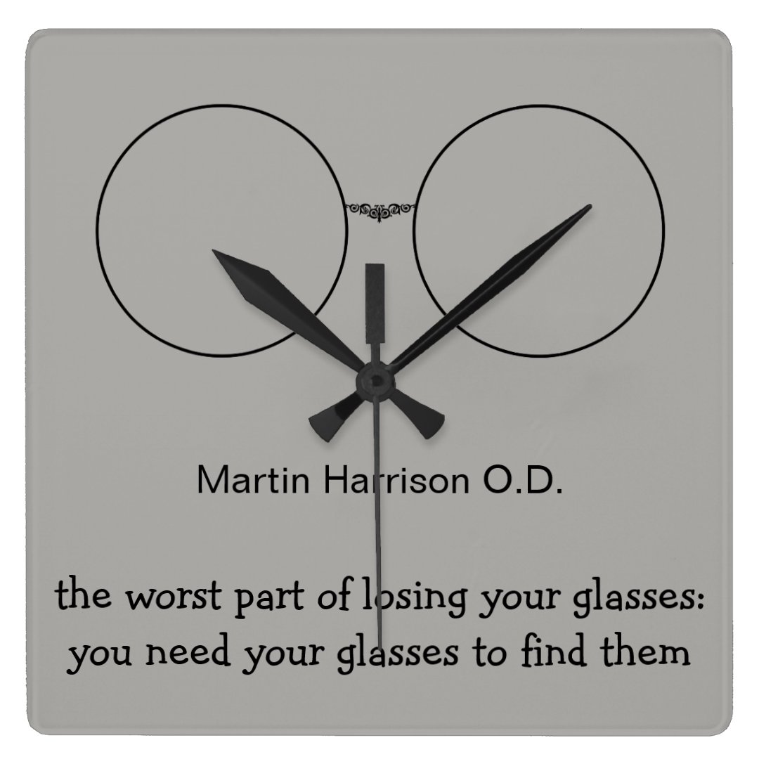 Funny Optometrist Office Wall Clocks | Zazzle