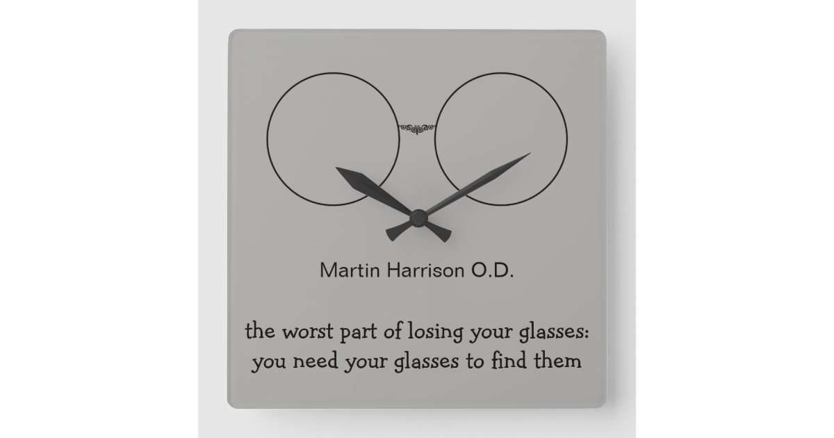Funny Optometrist Office Wall Clocks | Zazzle