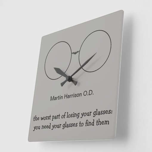Funny Optometrist Office Wall Clocks | Zazzle