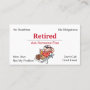Funny Out Of Business Retirement Business Card | Zazzle