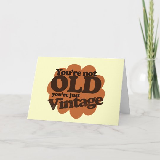 Funny over the hill birthday card | Zazzle.com