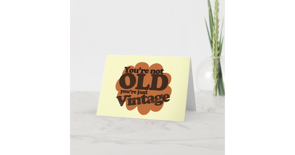 Funny over the hill birthday card | Zazzle.com