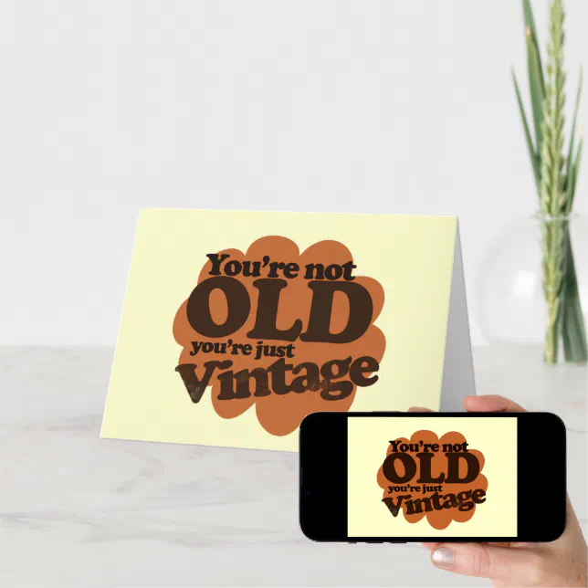 Funny over the hill birthday card | Zazzle