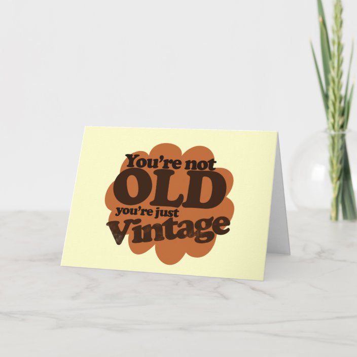 Funny over the hill birthday card | Zazzle.com