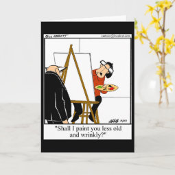 Funny Over The Hill Humor Birthday Card | Zazzle