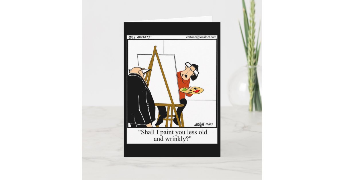 Funny Over The Hill Humor Birthday Card | Zazzle