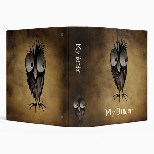 Funny Owl Binder | Zazzle