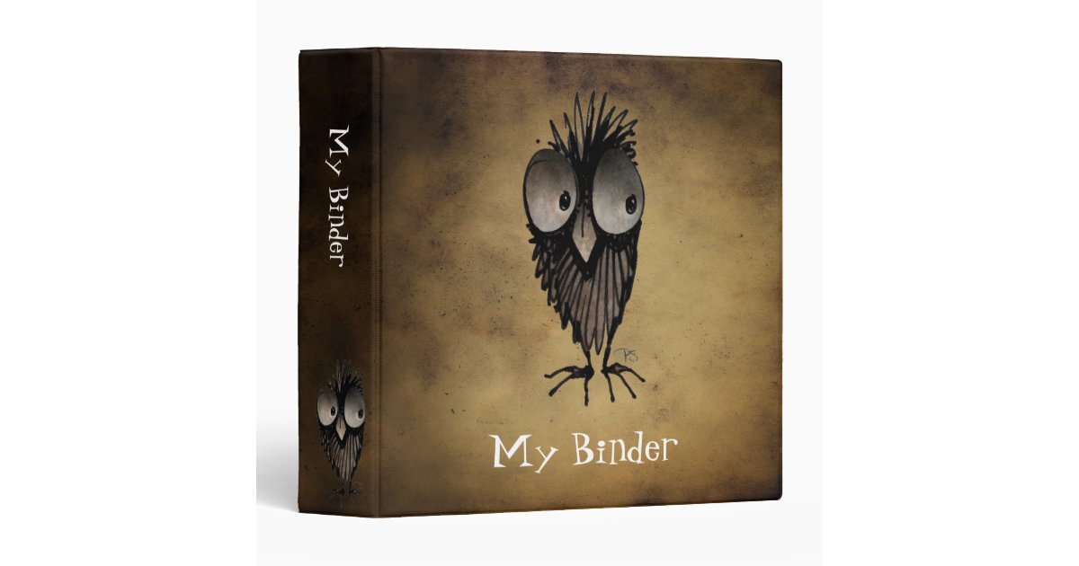 Funny Owl Binder | Zazzle