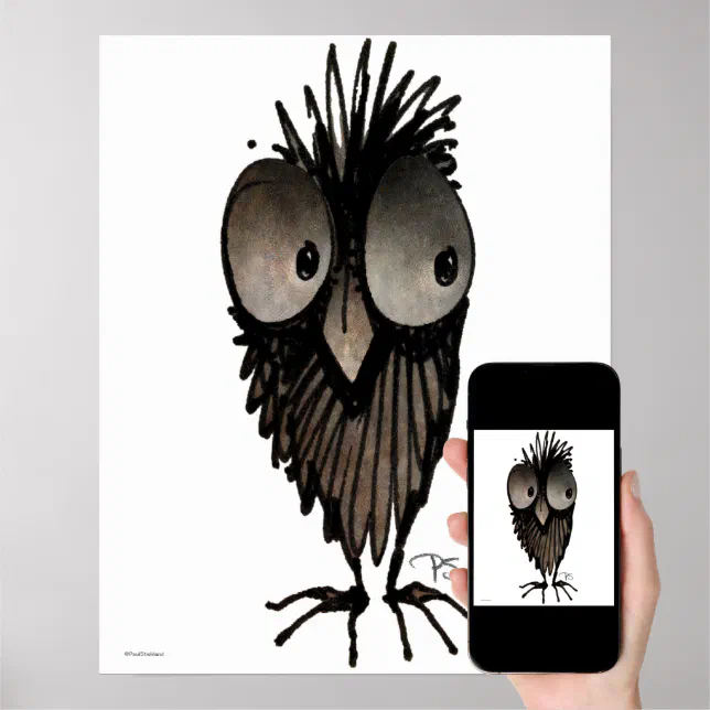 Funny Owl Poster | Zazzle