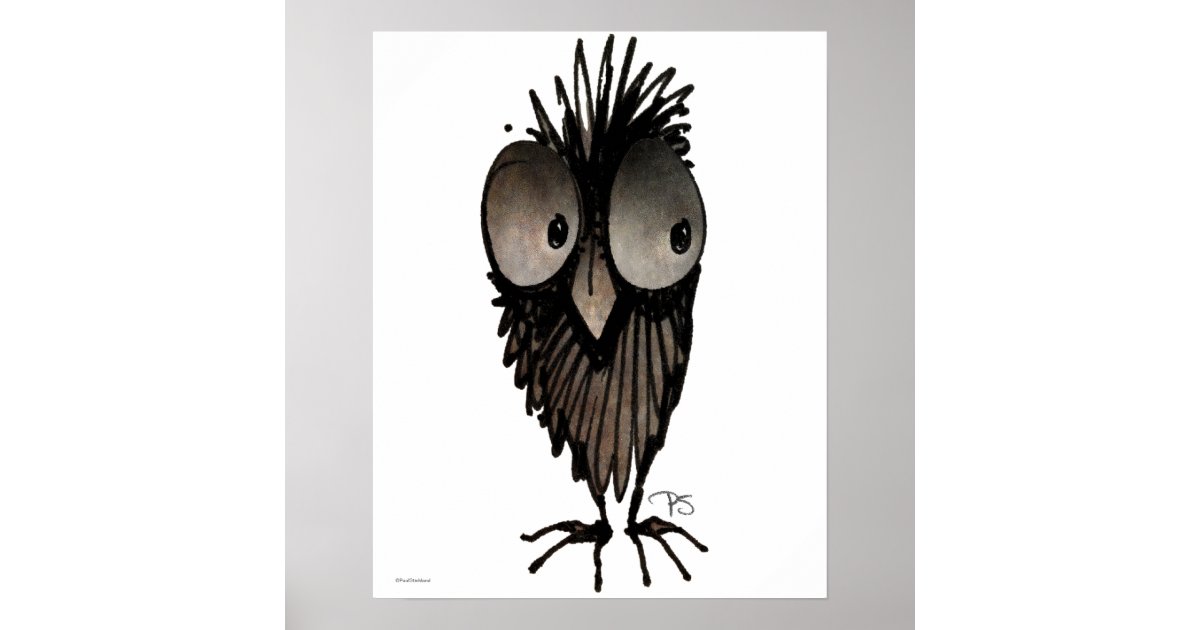 Funny Owl Poster | Zazzle
