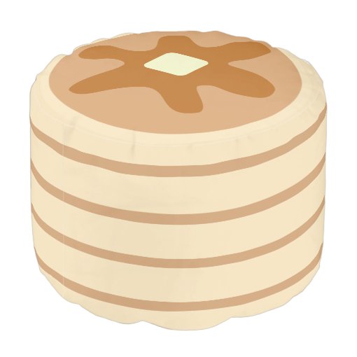 Funny Pancake Stack Pouf | Zazzle