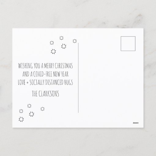 Funny Pandemic Covid Christmas Holiday Postcard | Zazzle