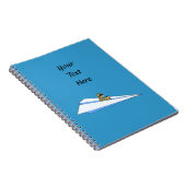 Funny Paper Airplane Pilot Notebook | Zazzle