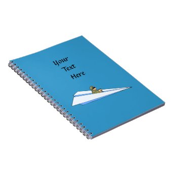 Funny Paper Airplane Pilot Notebook | Zazzle