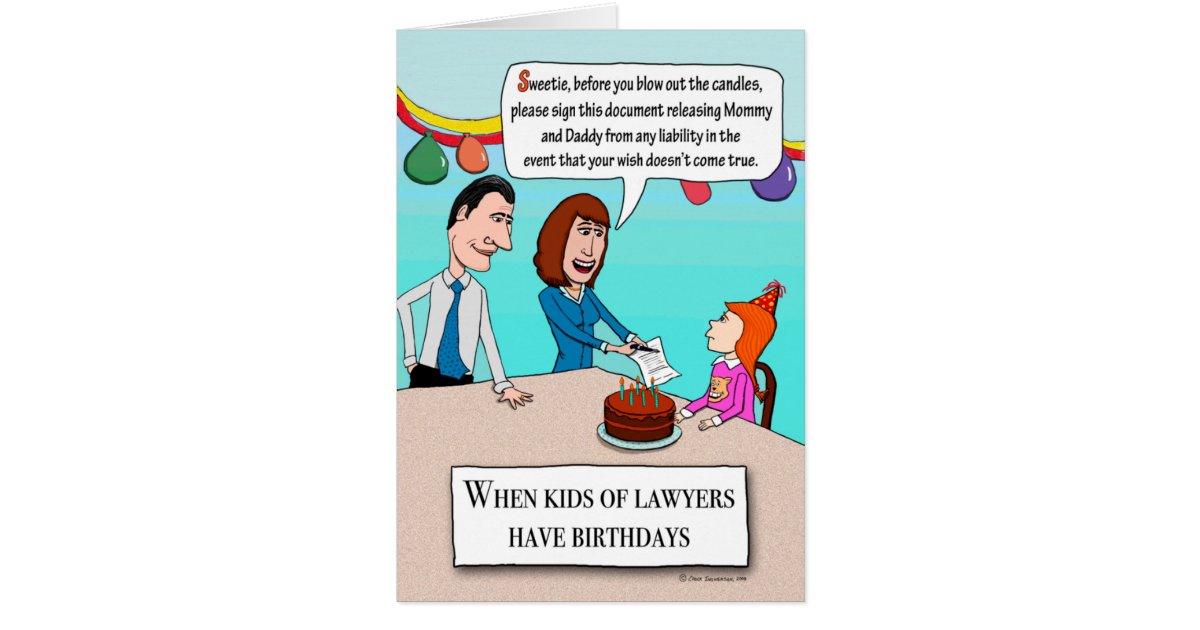 Funny Parents Are Lawyers Birthday Card | Zazzle.com