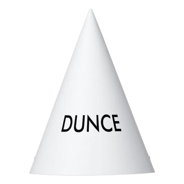Funny party dunce hat | Zazzle