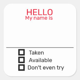 Funny Party Name Tag Badge Sticker | Zazzle