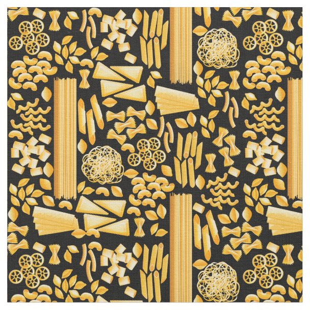 Pasta Pattern fabric | Zazzle
