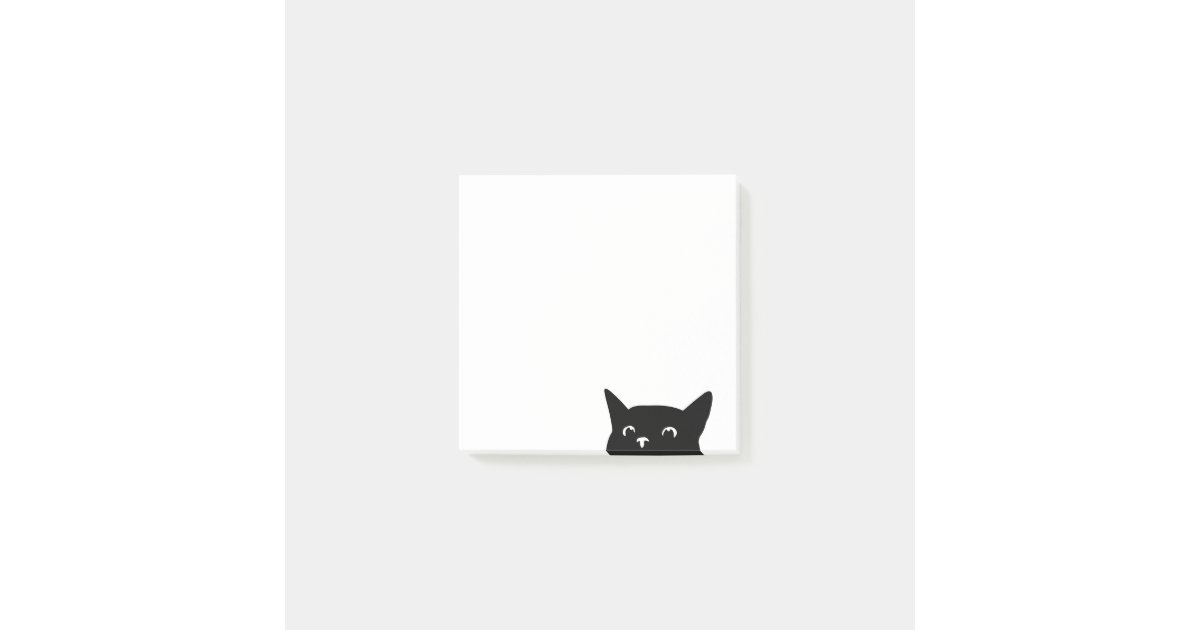 Funny Peeking Cat Post-it Notes | Zazzle