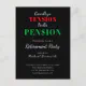 Funny Pension Retirement Party Invitation Postcard | Zazzle