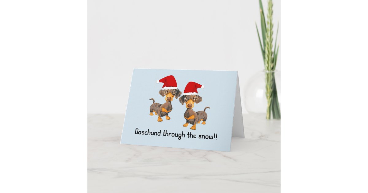 Funny Personalised dog Christmas card | Zazzle