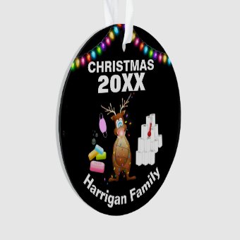 Funny Personalized 2020 Covid Christmas Tree Ornament | Zazzle