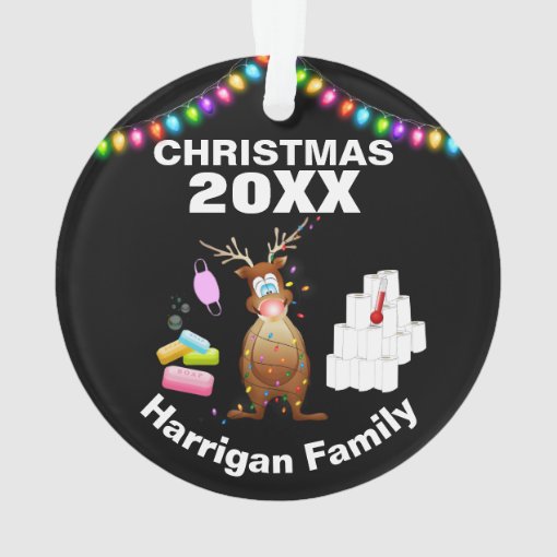 Funny Personalized 2020 Covid Christmas Tree Ornament | Zazzle