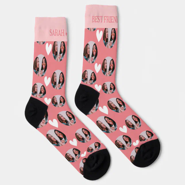 Funny Personalized Best Friend Gift Photo Socks | Zazzle