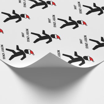 Funny personalized Christmas wrapping paper | Zazzle