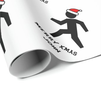Funny personalized Christmas wrapping paper | Zazzle
