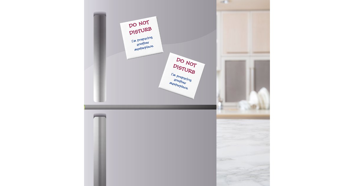 Funny Personalized Do Not Disturb Magnet | Zazzle