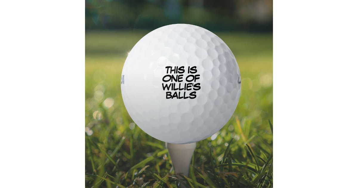 Funny Personalized Name Message Lost Golf Balls | Zazzle