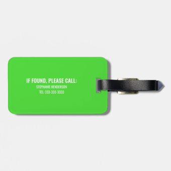 Funny Personalized Travel Addict Luggage Tag | Zazzle