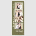 Funny Photo Booth Strip QR Code Save the Date Bookmarks | Zazzle