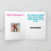 Funny Physical Therapist Birthday Card | Zazzle