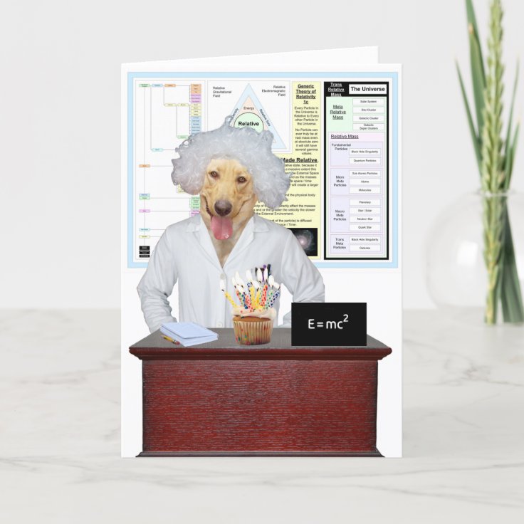 Funny Physics Lab Birthday Greeting Card | Zazzle