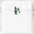 Funny Pickle Bride and Groom Wedding Art Classic Round Sticker | Zazzle