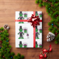 Funny Pickle Bride and Groom Wedding Art Wrapping Paper | Zazzle