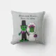 Funny Pickle Bride and Groom Wedding Cartoon Throw Pillow | Zazzle
