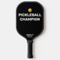 Funny Pickleball Champion Custom Text Name Pickleball Paddle | Zazzle