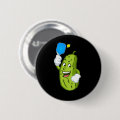 Funny Pickleball Pickel Humor Cucumber Button | Zazzle