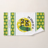 Funny Pickleball Pickle I'M KIND OF A BIG DILL Hand Towel | Zazzle