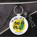 Funny Pickleball Pickle I'M KIND OF A BIG DILL Keychain | Zazzle