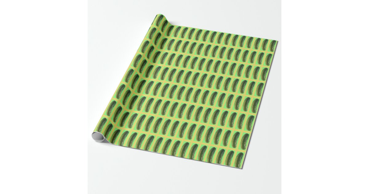 Funny Pickles Wrapping Paper - Christmas Pickle | Zazzle